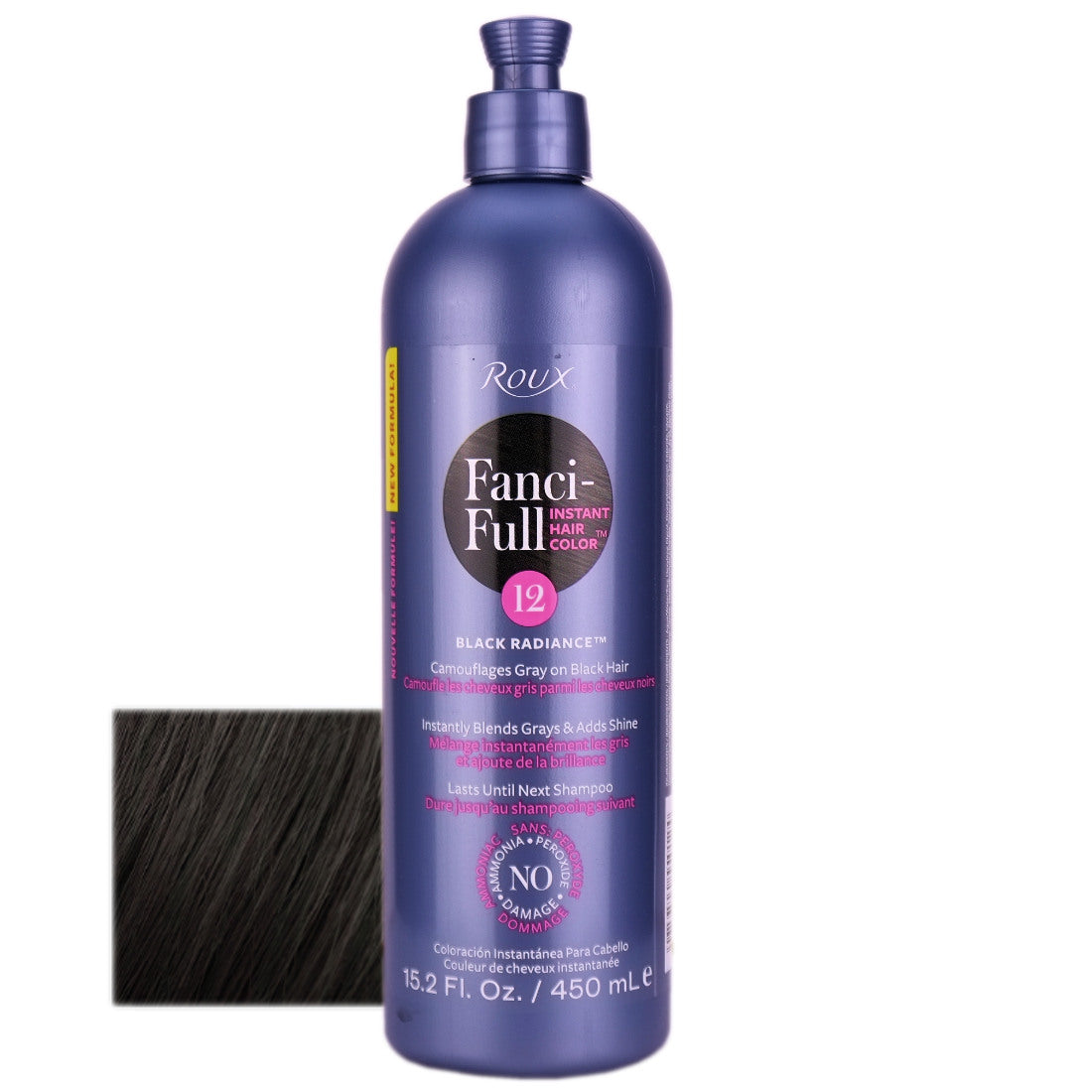 Roux Fanci-Full Instant Hair Colour Rinse 12 Black Radiance 450ml – The ...