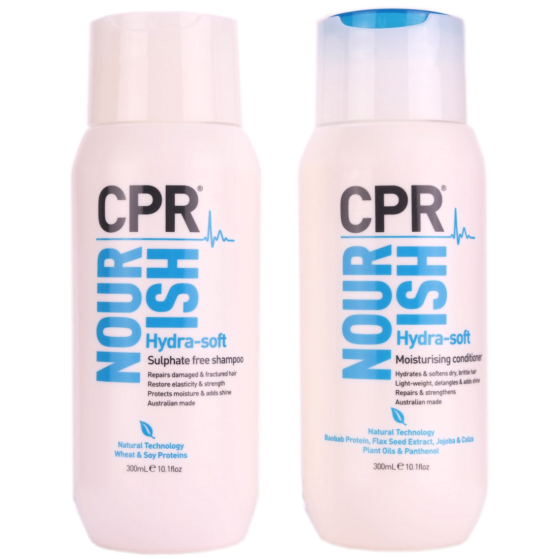 CPR Nourish Hydra-Soft Shampoo and Conditioner 300ml Duo – The Hair Hub