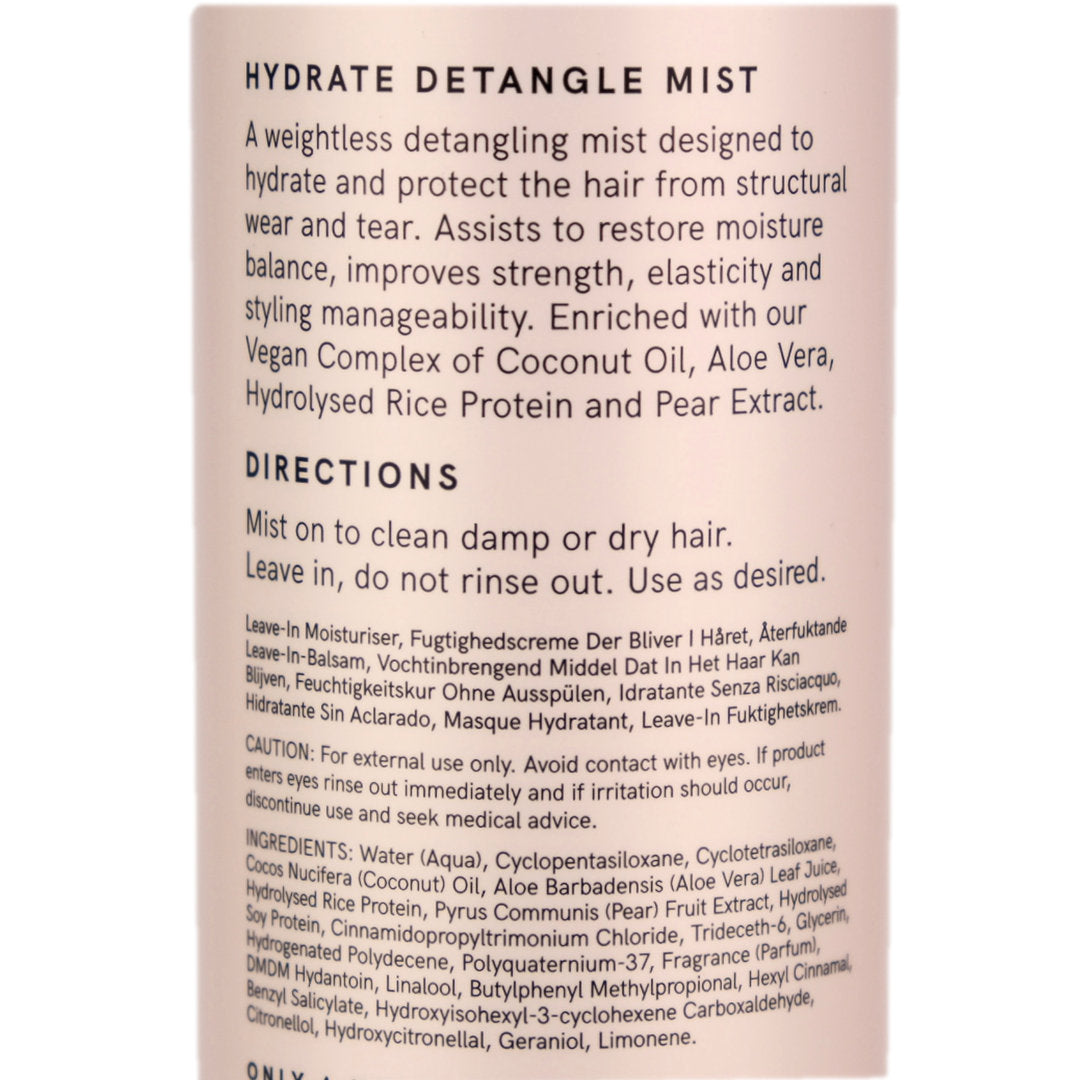 Nak Hair Hydrate Detangle Mist Spray 250ml The Hair Hub nak-hair-hydrate-detangle-mist-spray-250ml-the-hair-hub