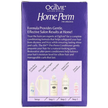 Ogilvie Salon Styles Home Perm Kit for Normal Hair With Extra Body ...